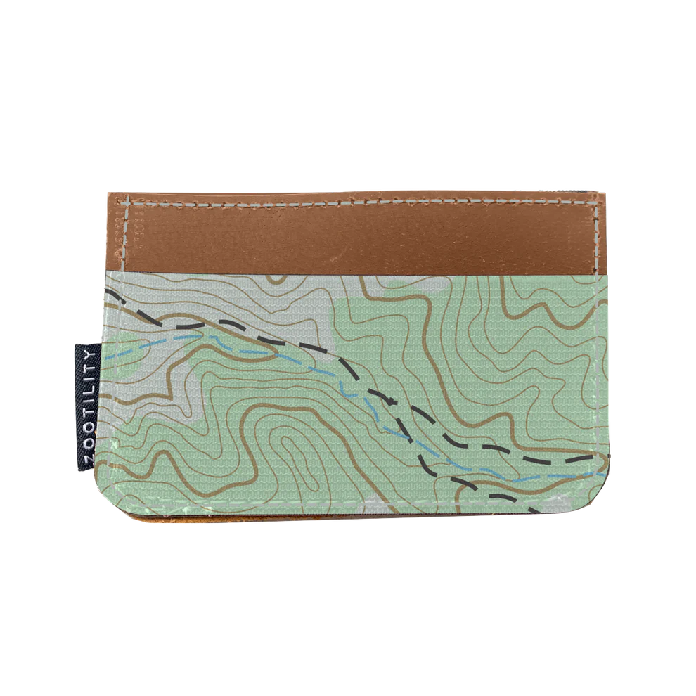 Leather Card Holder - Trail Map - Stocklist Goods & Gifts