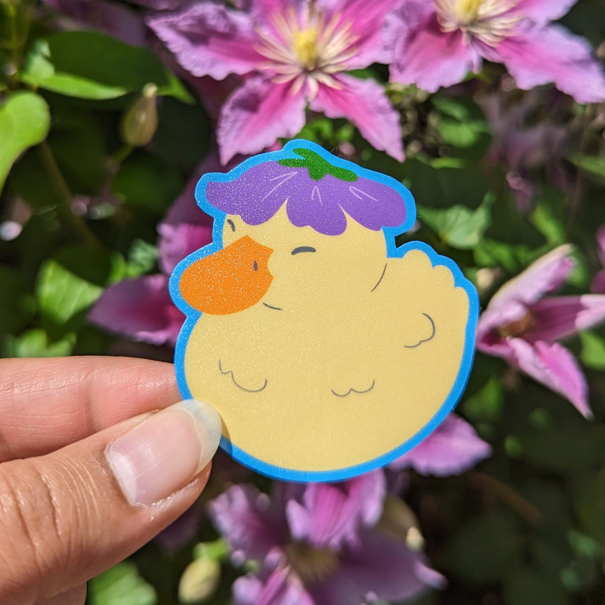 Duck Flower Hat Sticker - Stocklist Goods & Gifts
