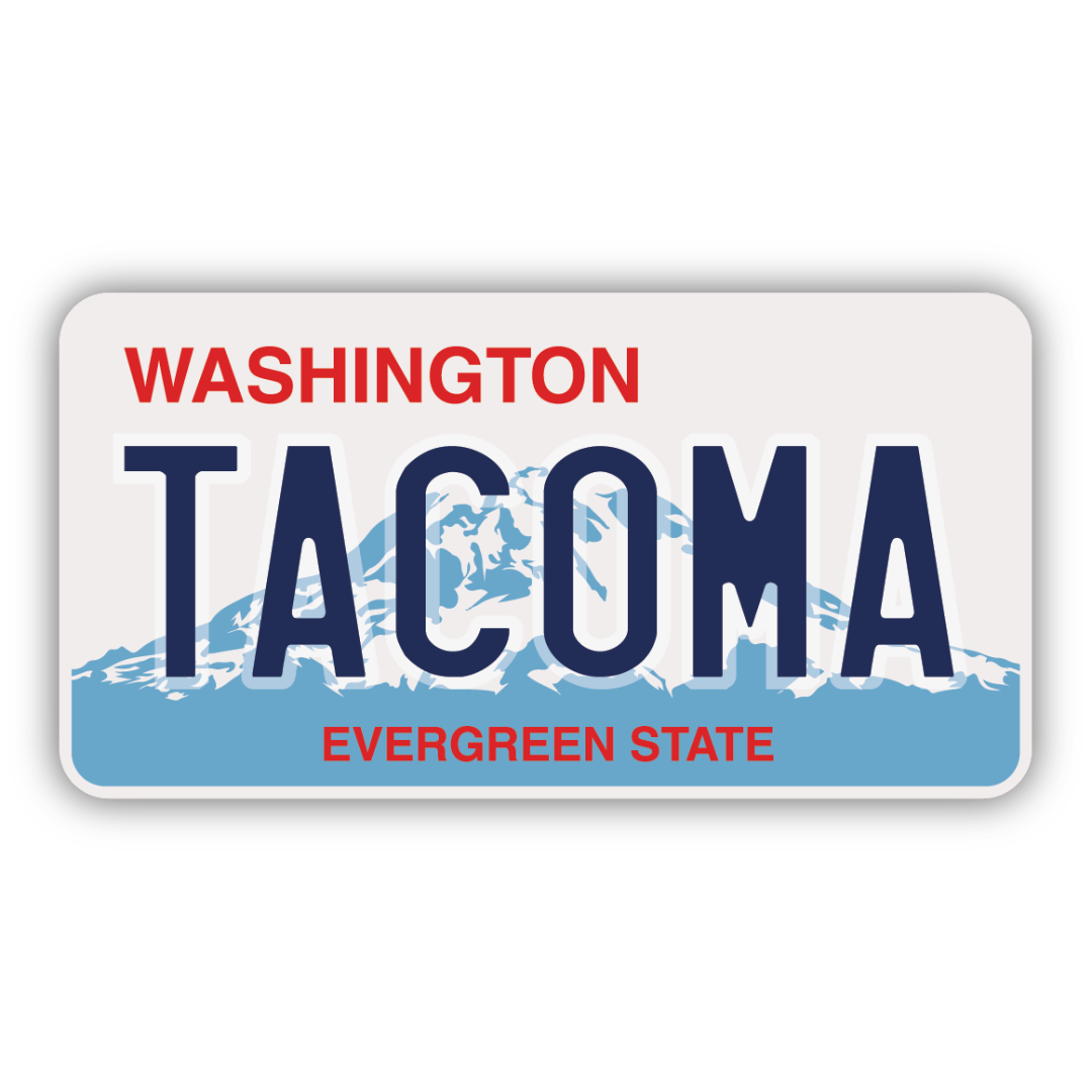 Tacoma License Plate Sticker N/D – Stocklist