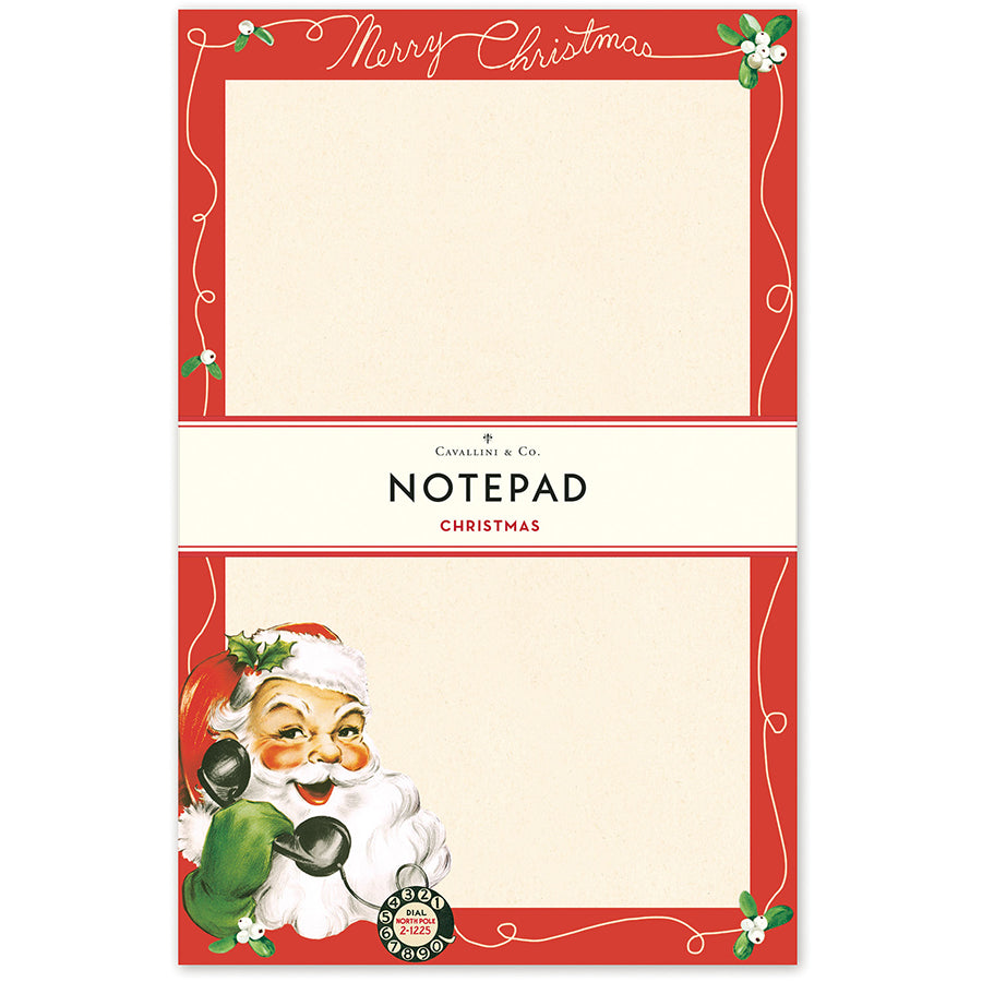 Cavallini & Co. Notepad - Santa Claus – Stocklist