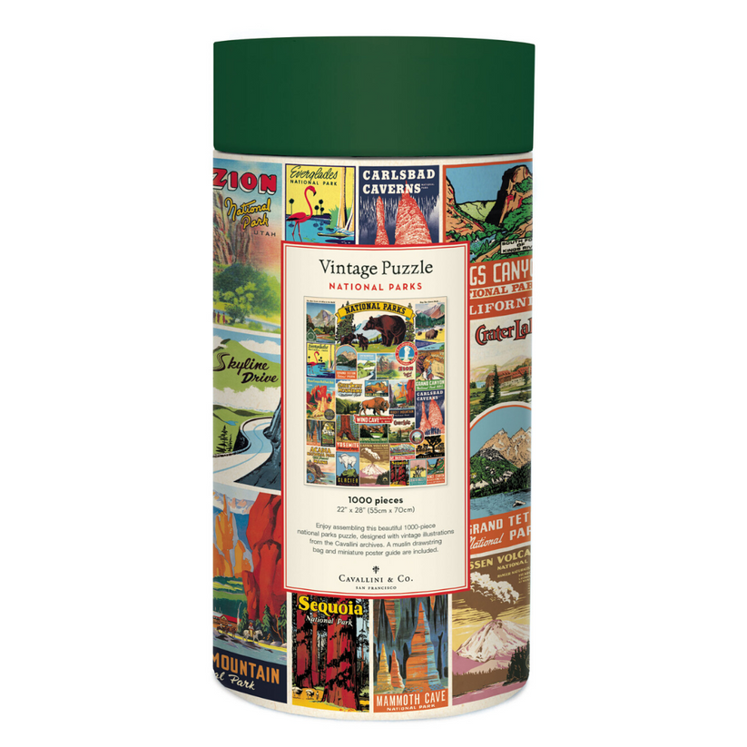 Cavallini & Co. 1000 Piece Puzzle - National Parks - Stocklist Goods
