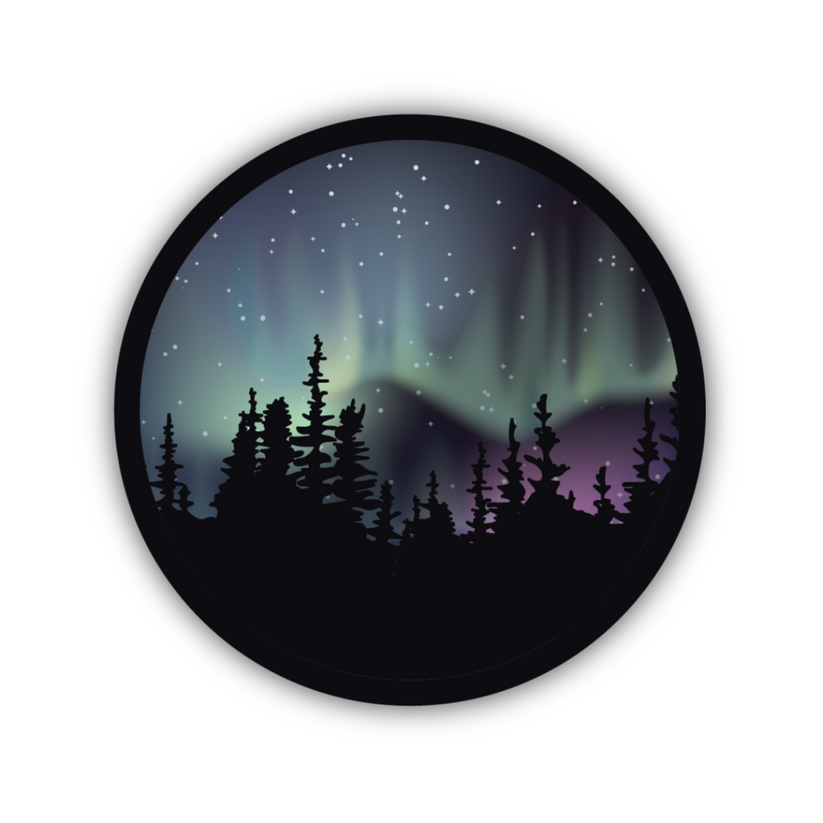 Northern Lights Sticker – Stocklist